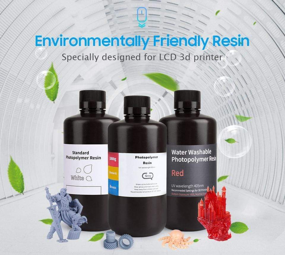 ELEGOO Resin LCD UV-Curing 405nm Standard Photopolymer Resin for LCD 3D ...